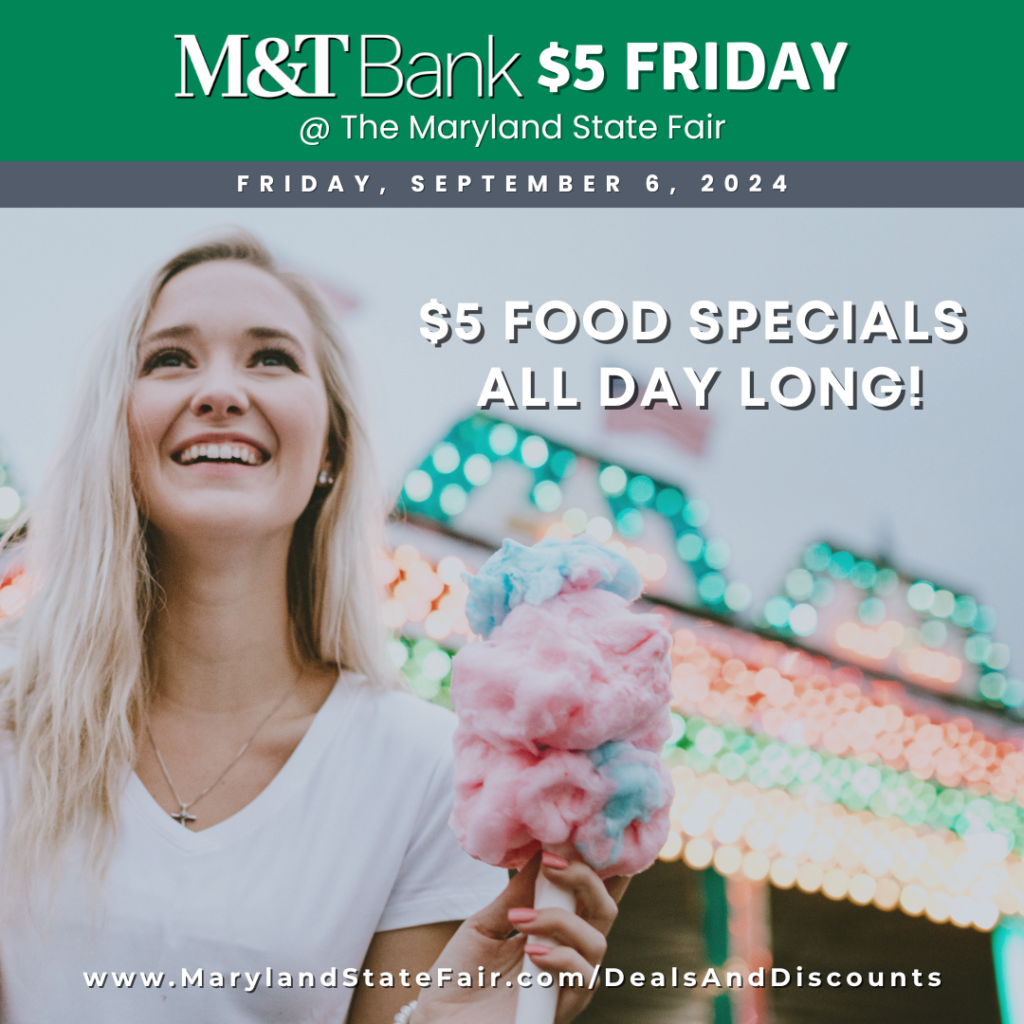 Deals and Discounts | Maryland State Fair